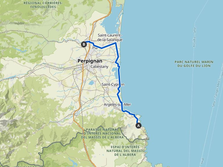 De Banyuls-sur-Mer à Rivesaltes | Wyprawa rowerowa | Komoot